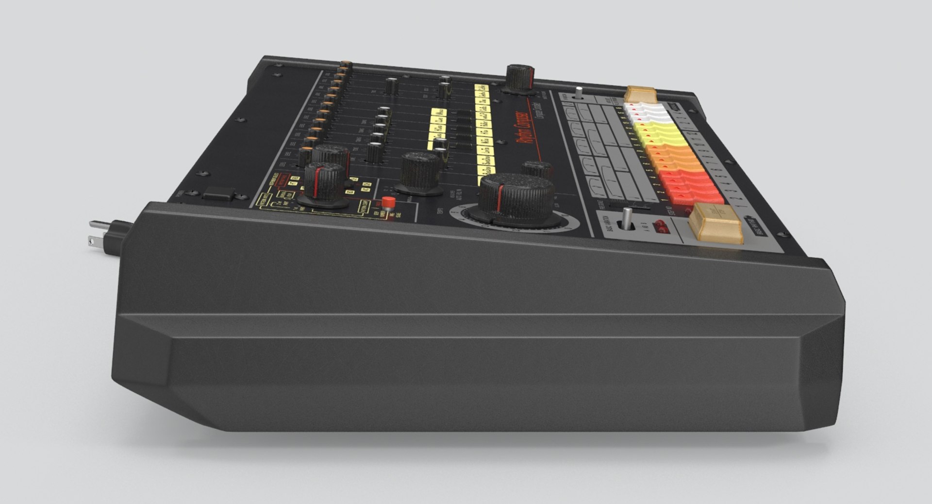 3d vintage synth 03 model