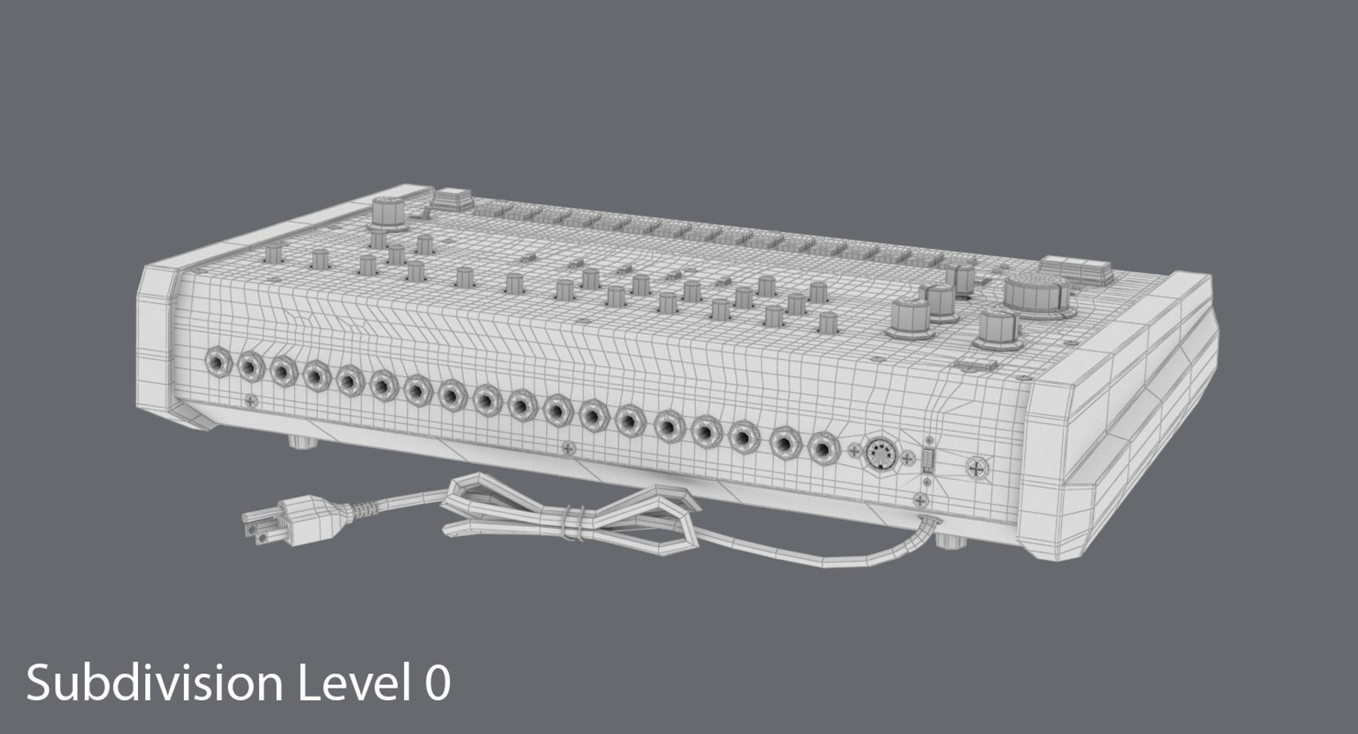 3d Vintage Synth 03 Model