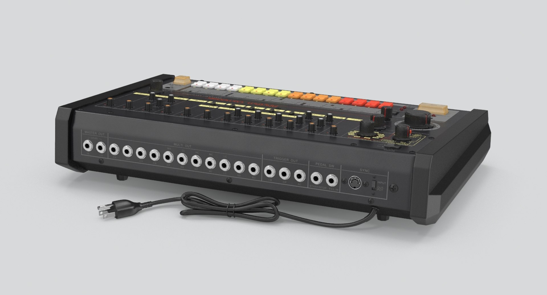 3d vintage synth 03 model