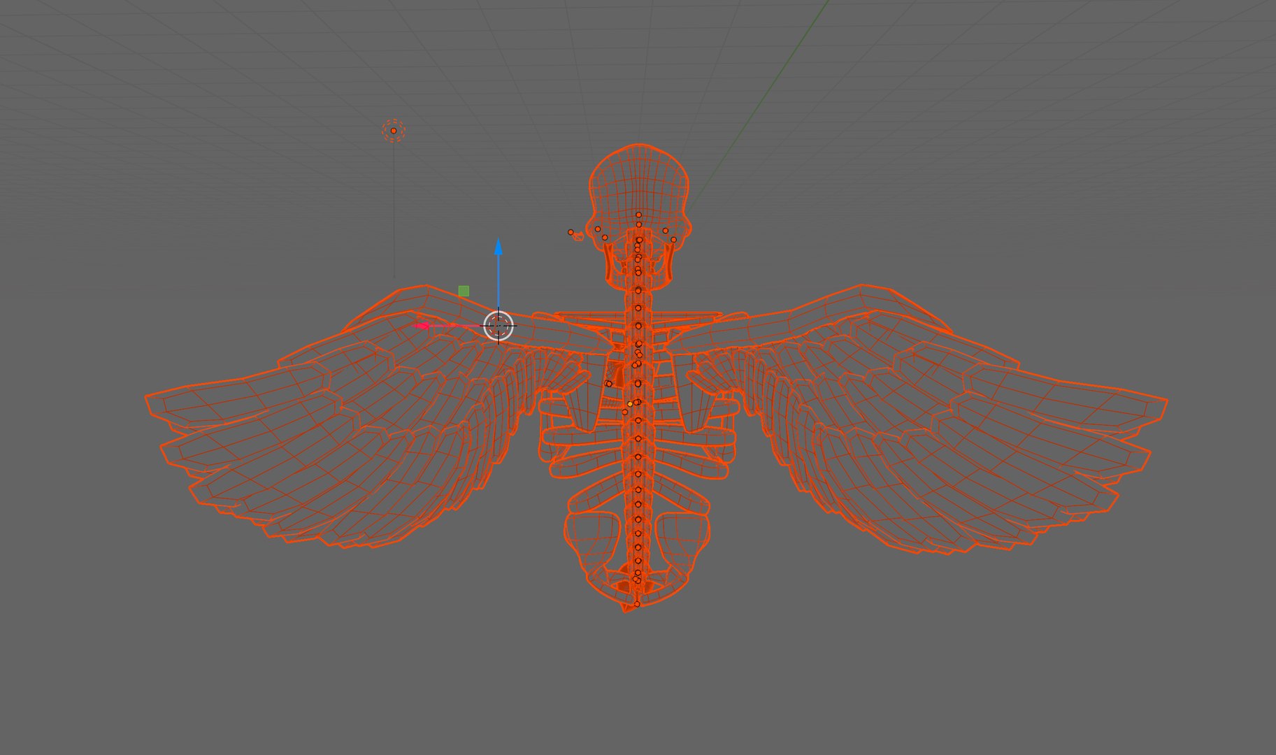 3D Cartoon Crying Skull Angel With Roses - TurboSquid 1780726