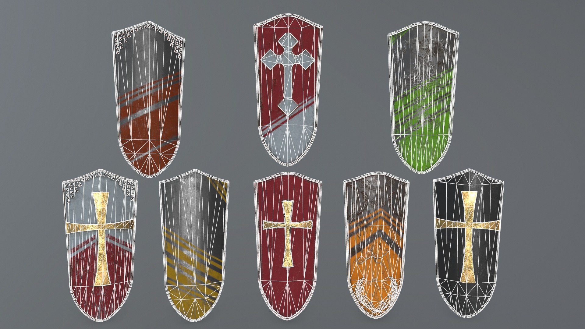 3D shield model - TurboSquid 1576393