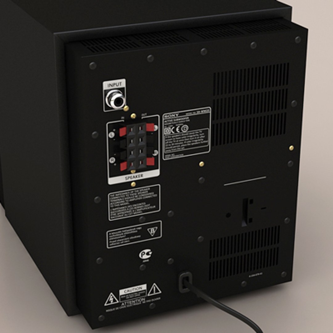 3d sony subwoofer model