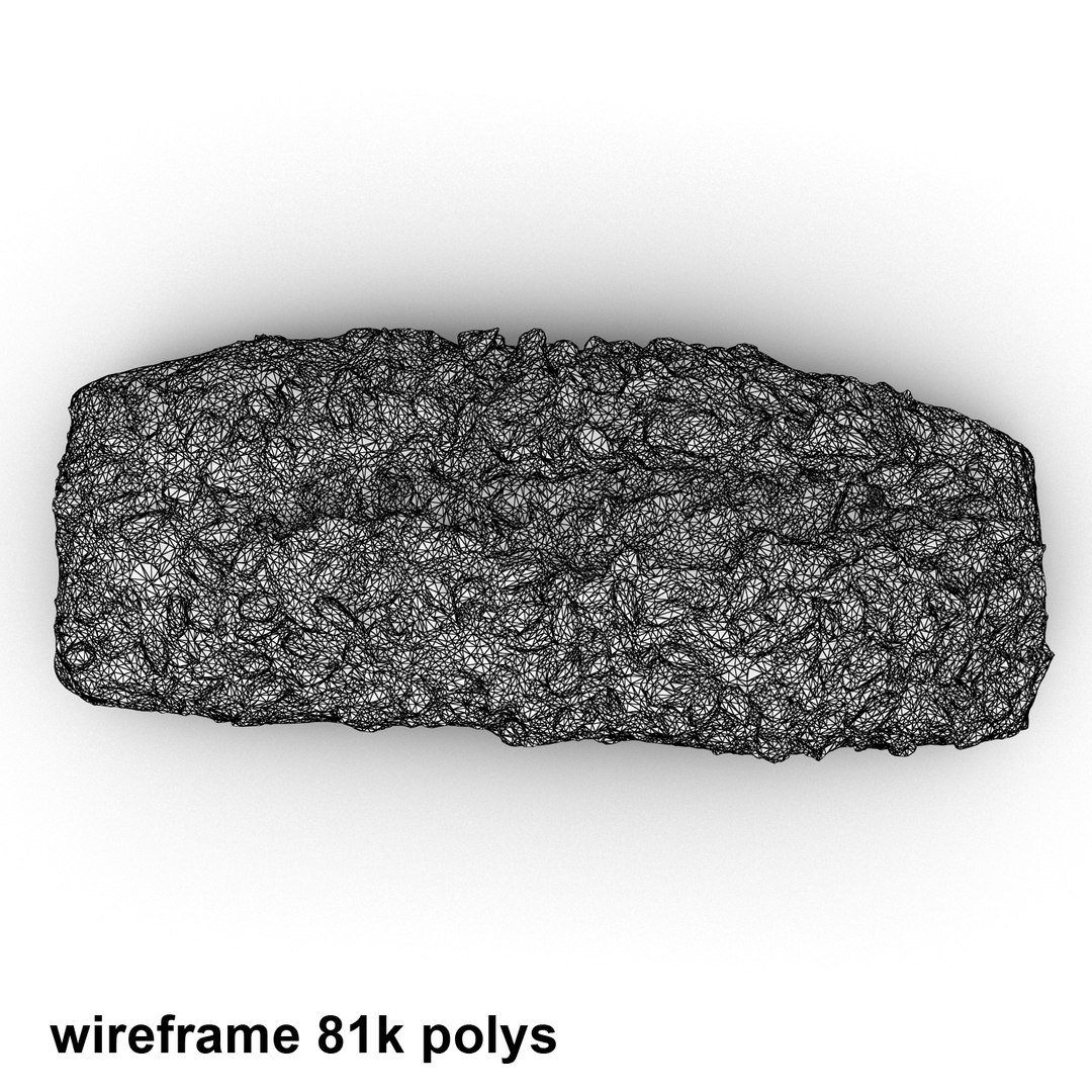 3d Seeded Bread Roll Model