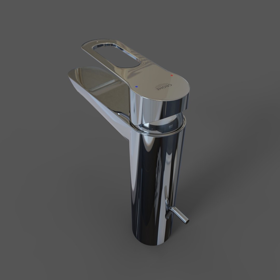 Mixer Grohe BauEdge 23758000 BauLoop 23762000 M-Size Model - TurboSquid ...