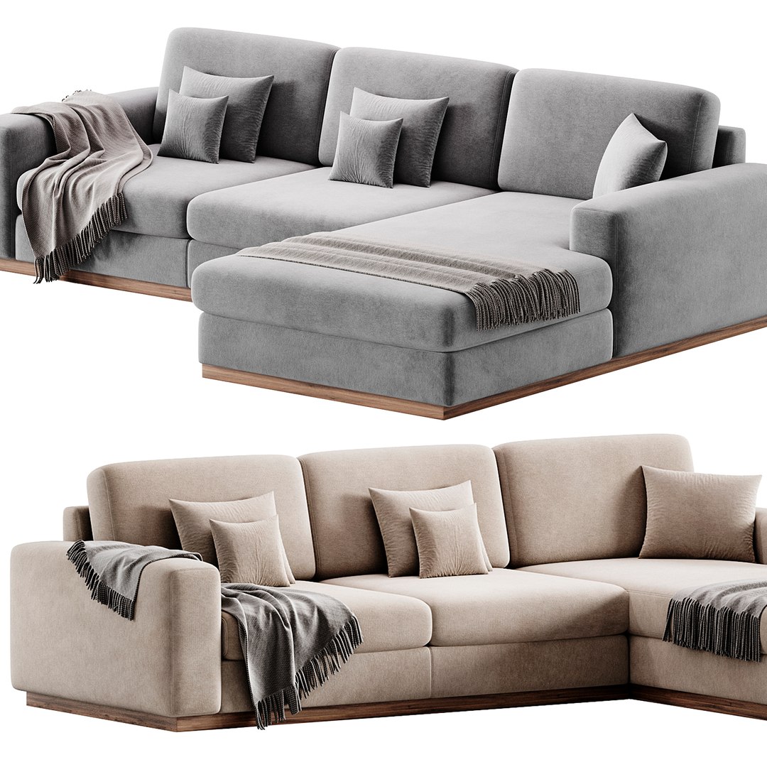 Sepia 4 seater Sofa By Bolia 3D model - TurboSquid 2163079