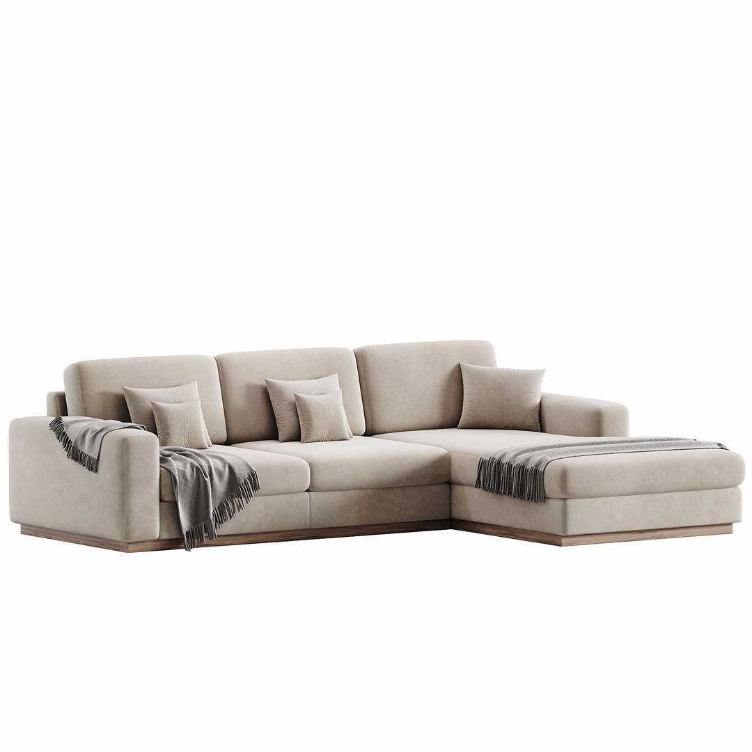 Sepia 4 seater Sofa By Bolia 3D model - TurboSquid 2163079