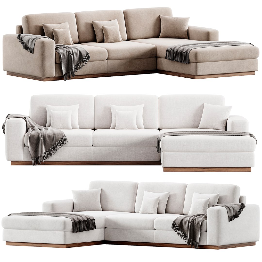 Sepia 4 seater Sofa By Bolia 3D model - TurboSquid 2163079