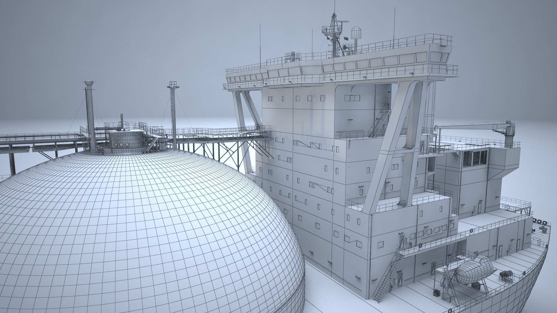 3D LNG Tanker Ship Arctic Discoverer model - TurboSquid 2037527