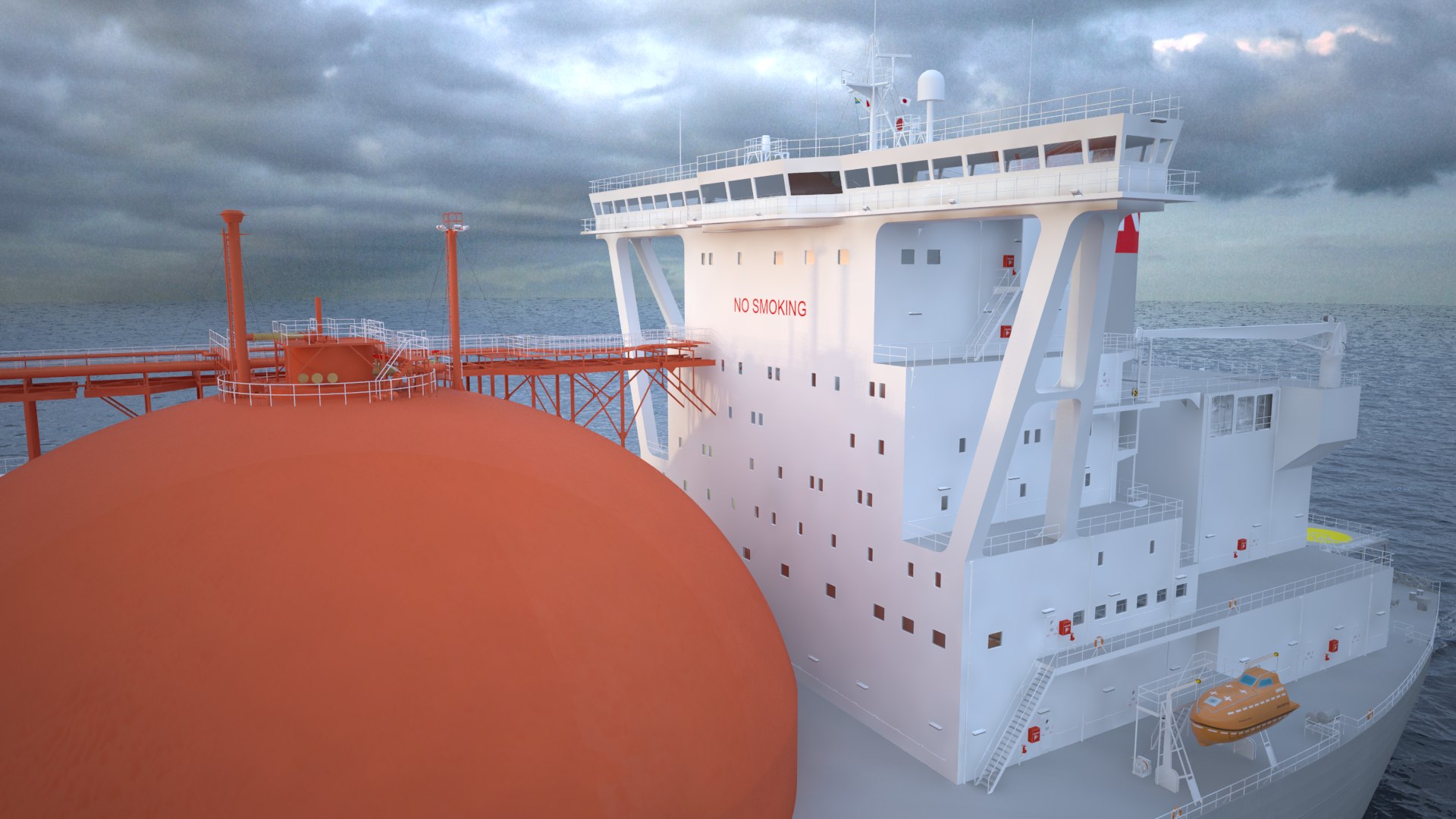 3D LNG Tanker Ship Arctic Discoverer model - TurboSquid 2037527