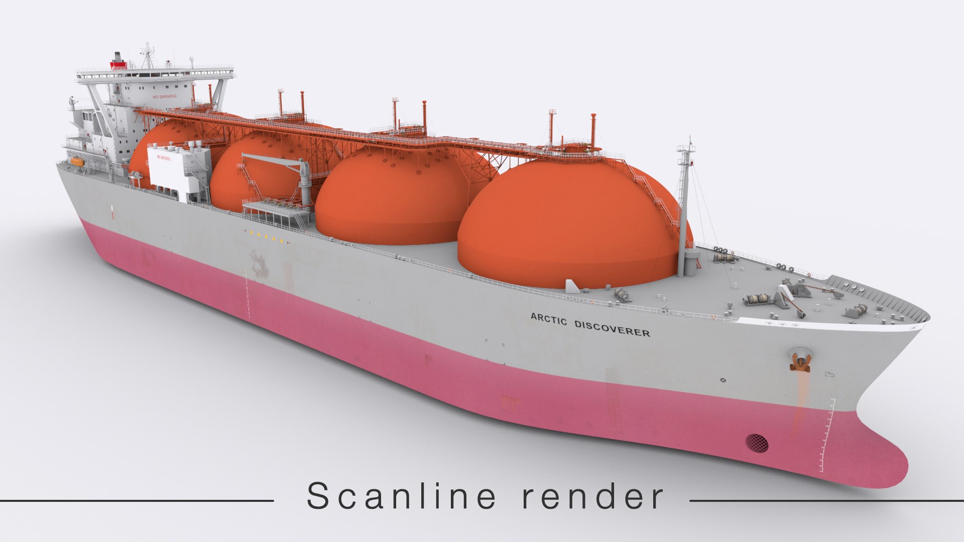 3D LNG Tanker Ship Arctic Discoverer model - TurboSquid 2037527