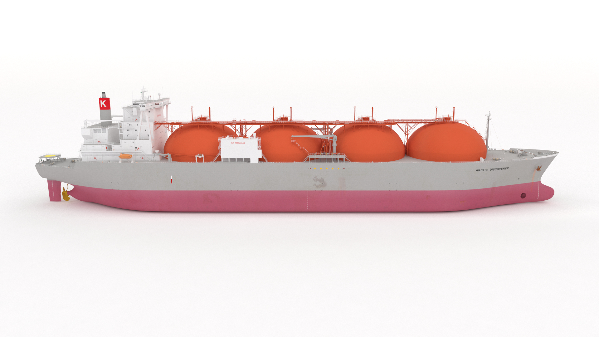 3D LNG Tanker Ship Arctic Discoverer model - TurboSquid 2037527