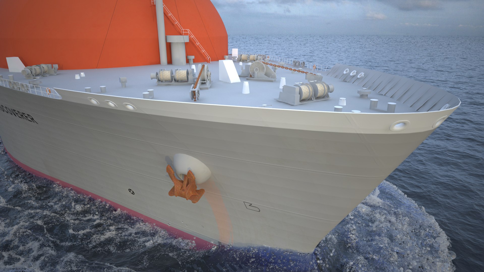 3D LNG Tanker Ship Arctic Discoverer Model - TurboSquid 2037527