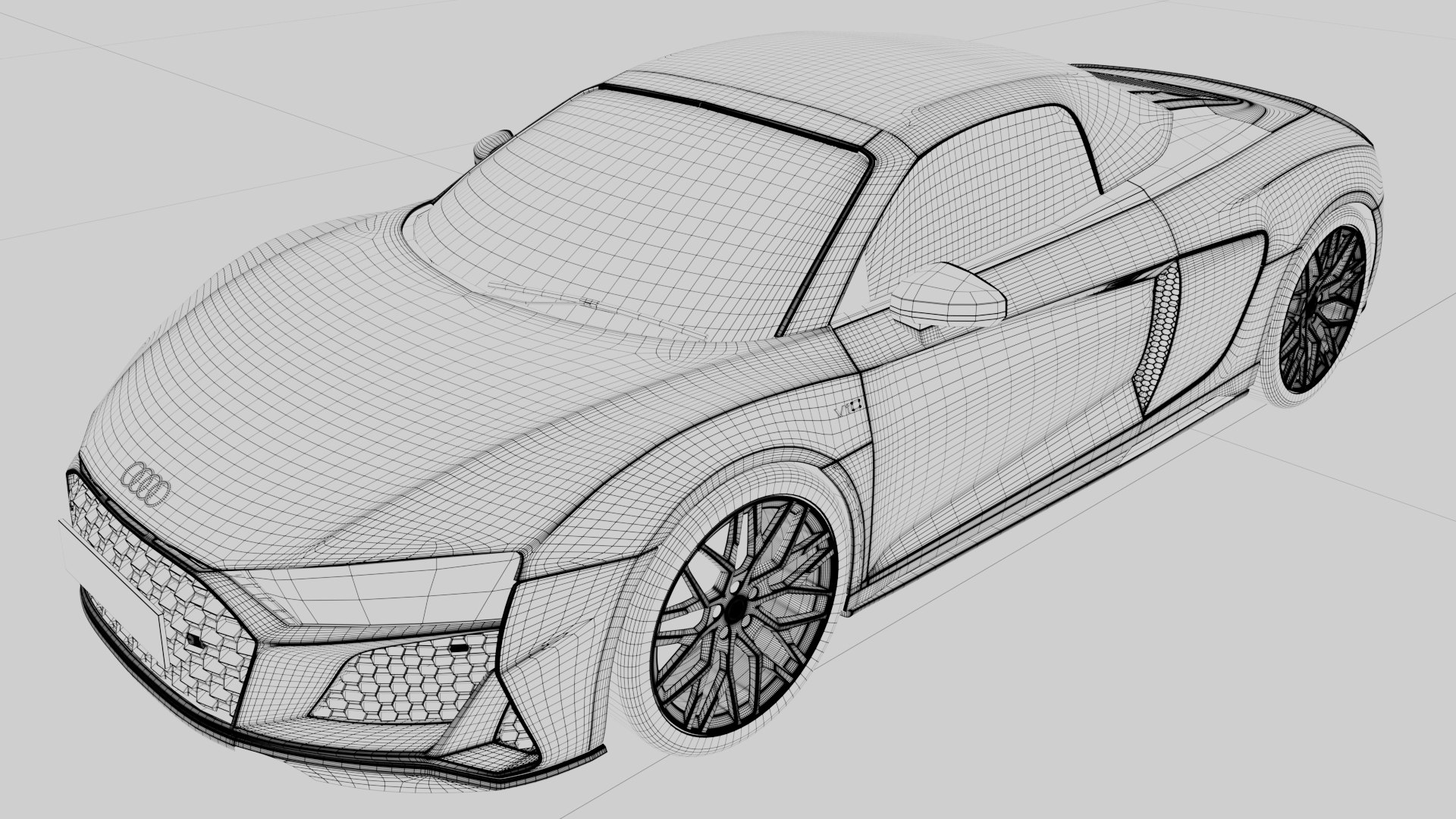 3D Audi R8 Spyder 2019 - TurboSquid 2097391