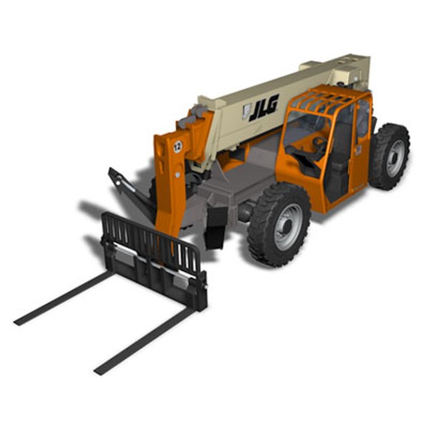 jlg g12-55a telehandler construction 3d model
