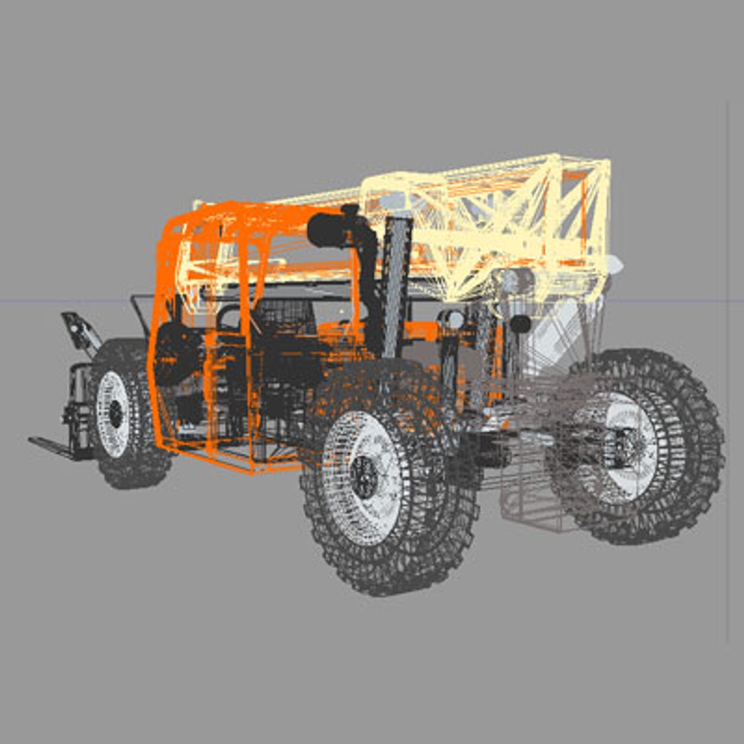 Jlg G12-55a Telehandler Construction 3d Model