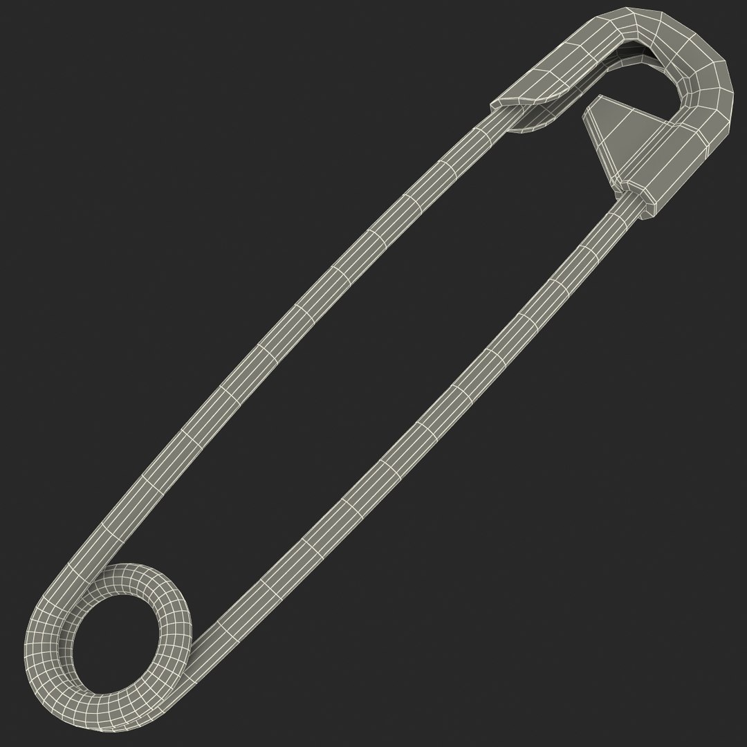 3d safety pin v1 model