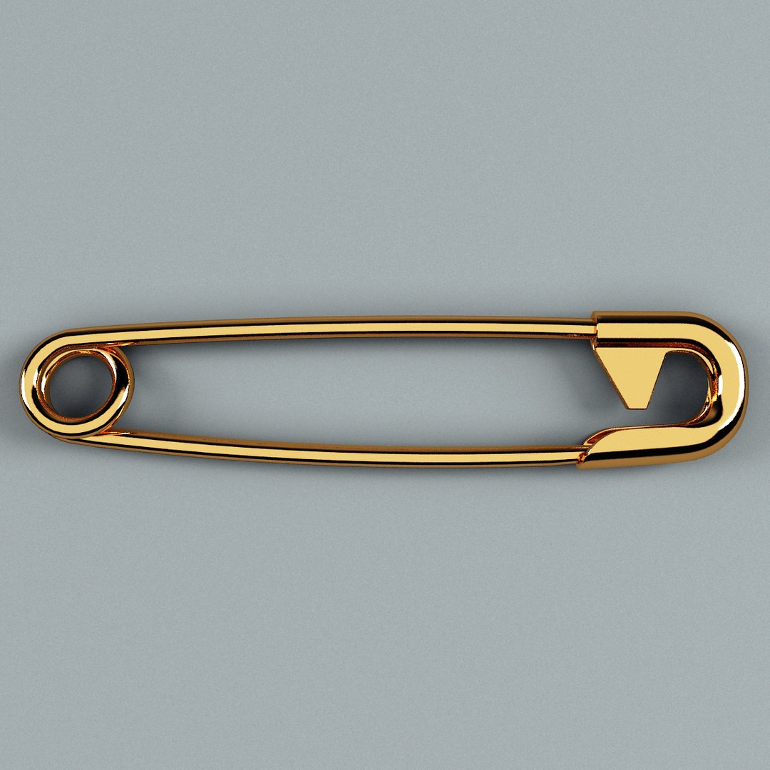 3d safety pin v1 model