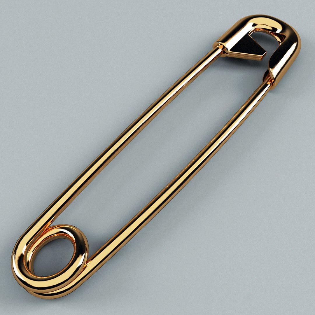 3d safety pin v1 model