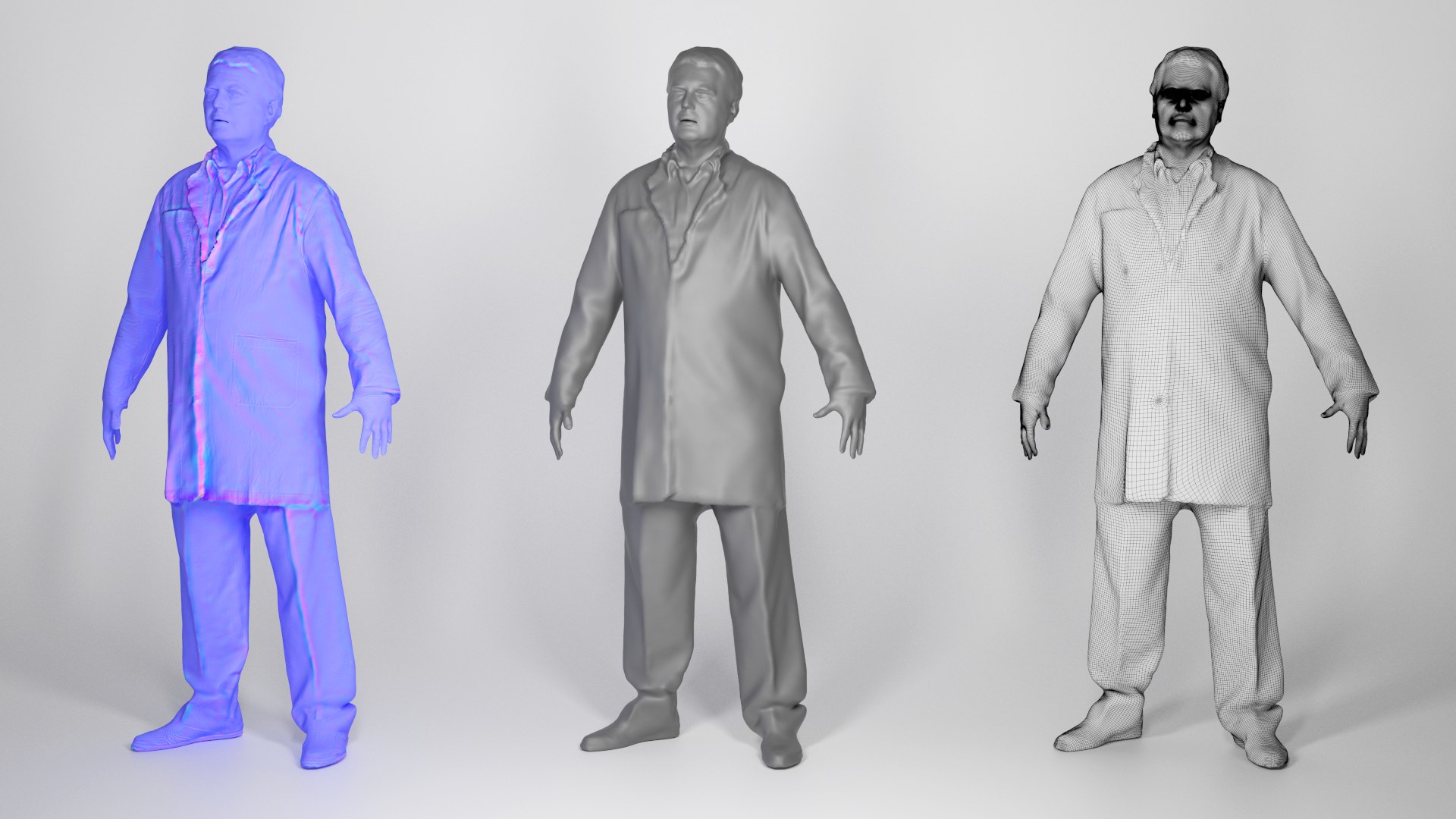 3D Animation Ready Man Uniform - TurboSquid 1586928
