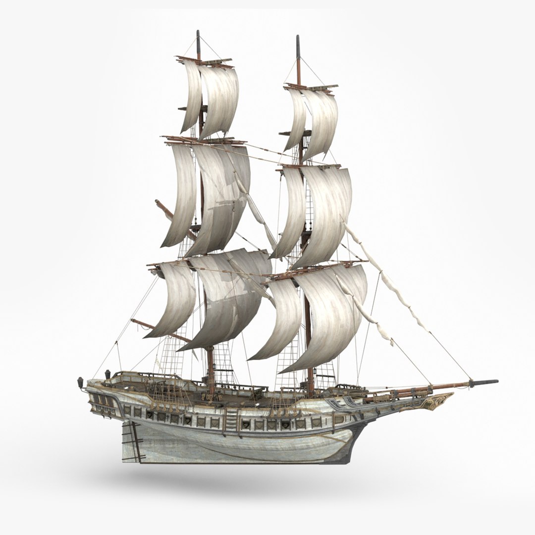 modèle 3D de Navires de guerre anciens voiliers - TurboSquid 1955845