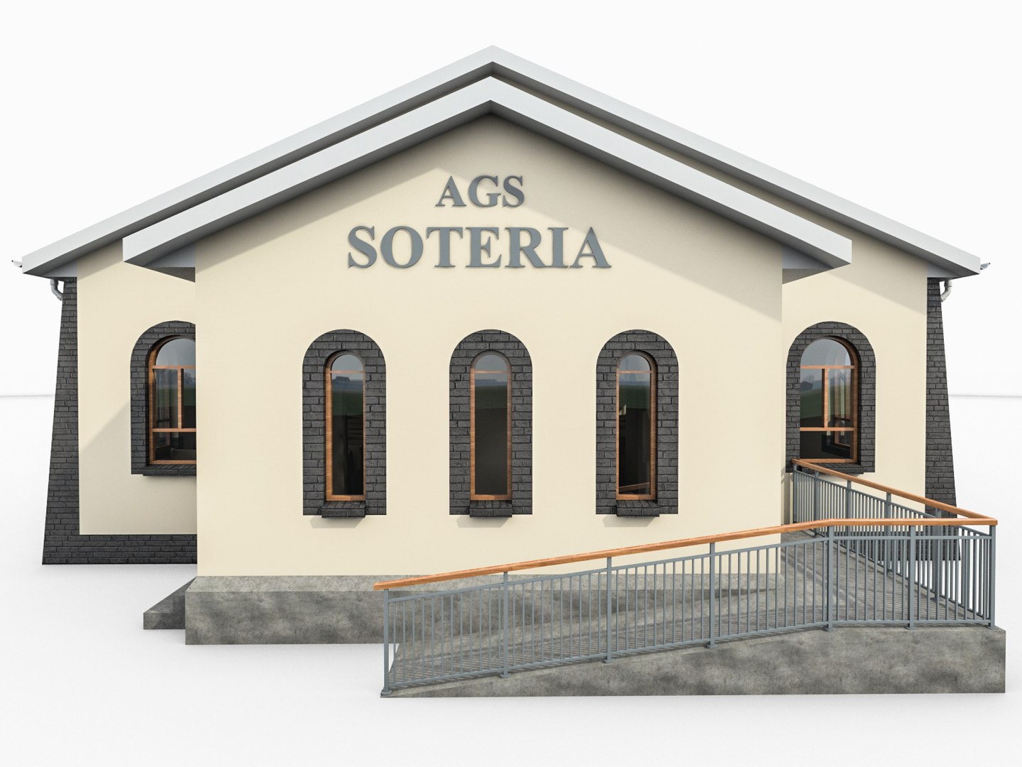 3d Church Building Model