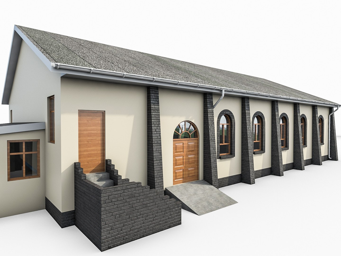 3d Church Building Model