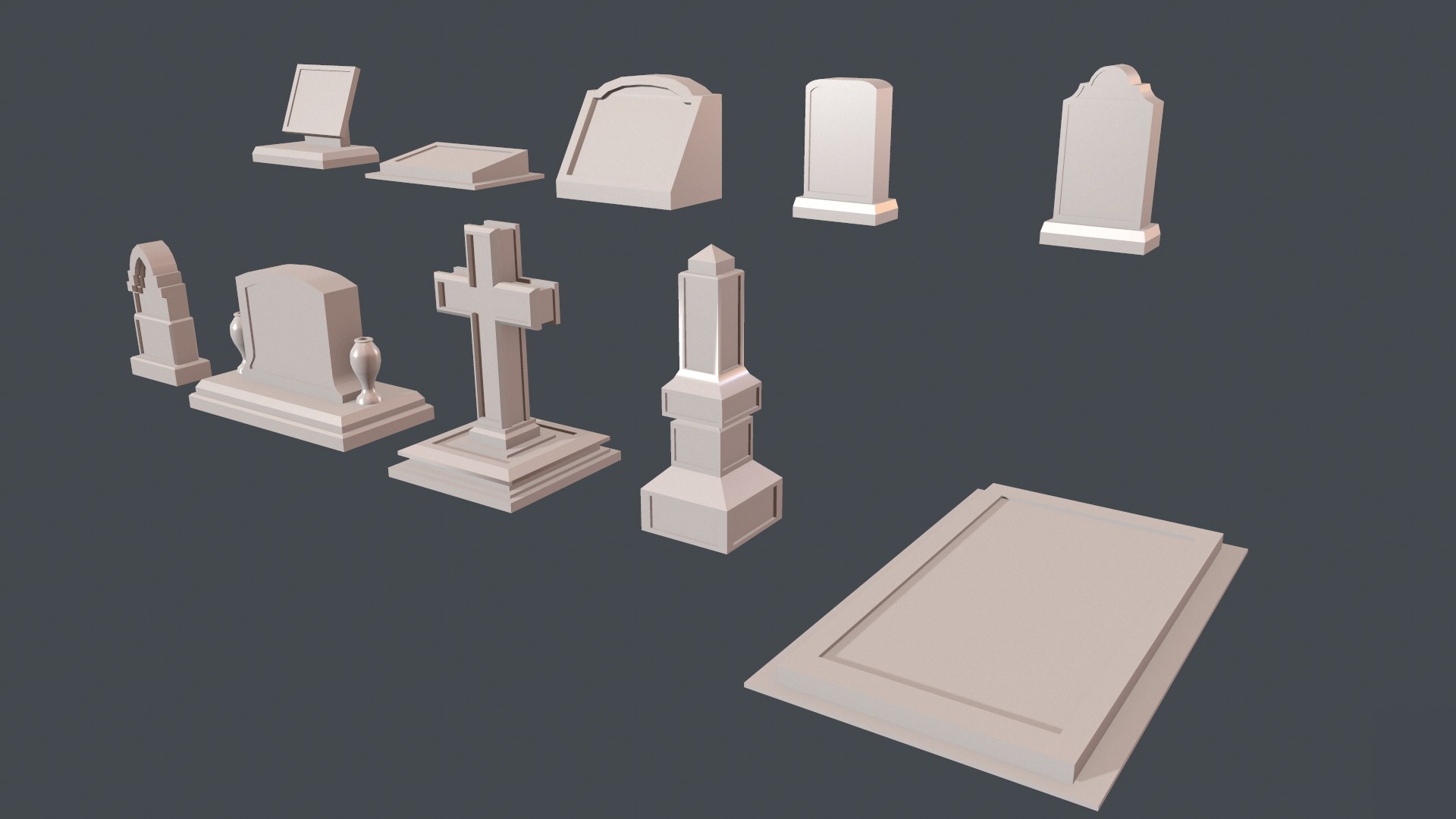 Set 10 Simple Complex 3D Model - TurboSquid 1294543