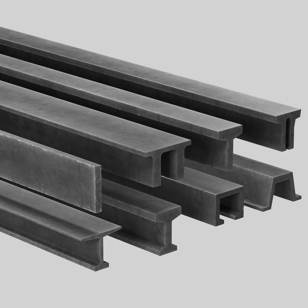 Metal Products With Different Cross-sections 3D Model - TurboSquid 1904820