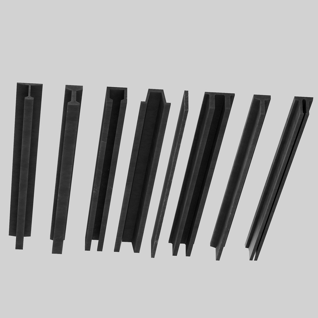 Metal Products With Different Cross-sections 3D Model - TurboSquid 1904820