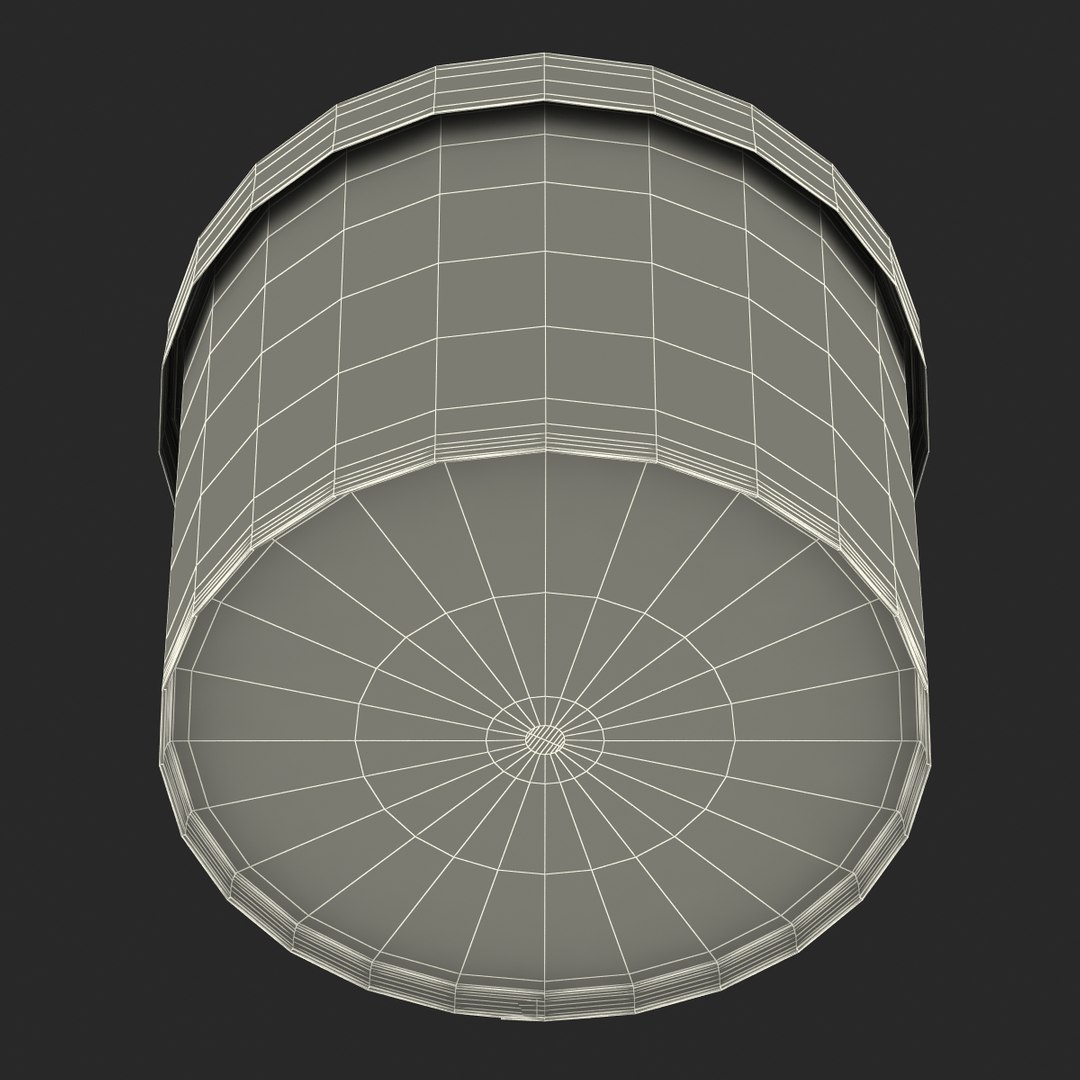 3d Ice Cream Gallon Container Model