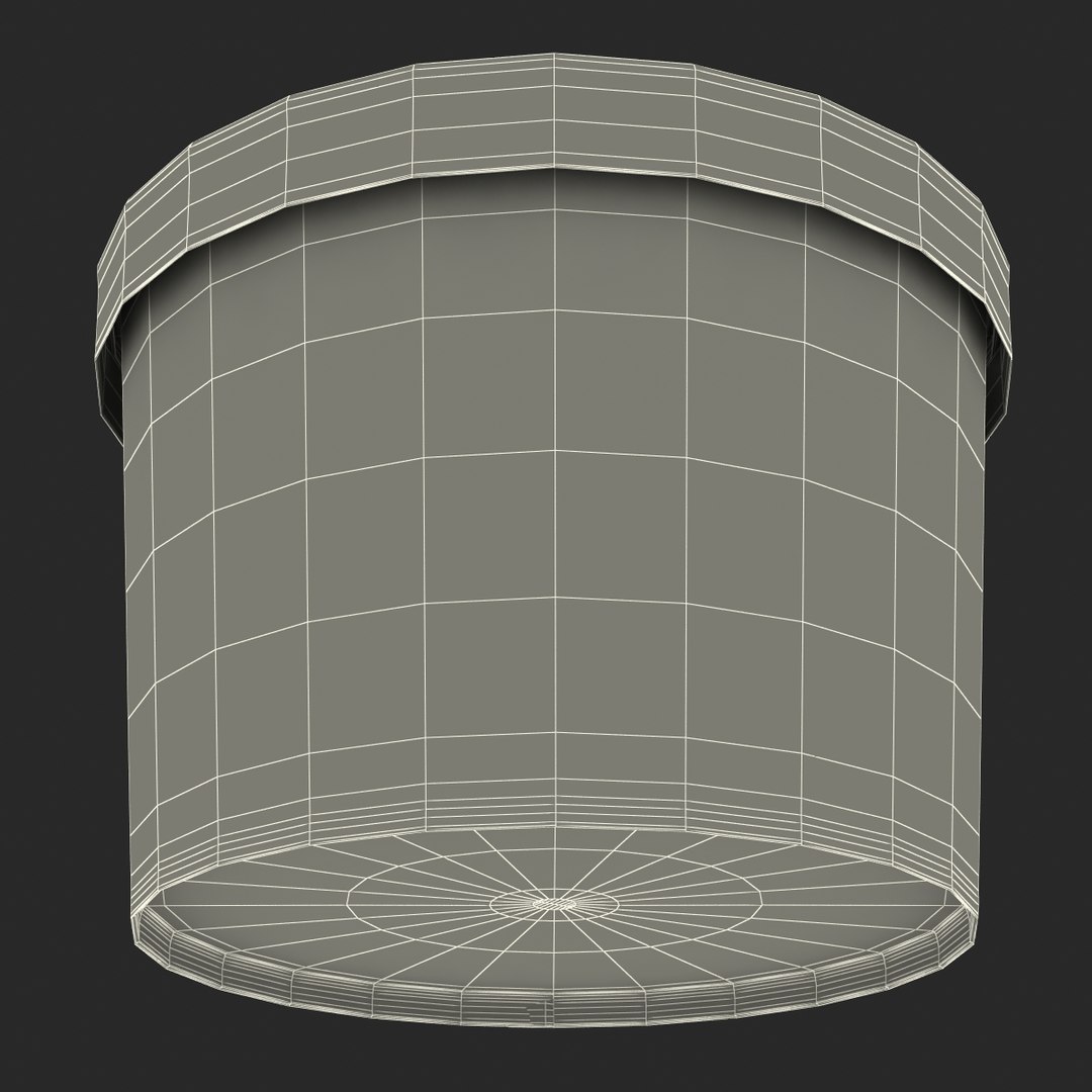 3d Ice Cream Gallon Container Model