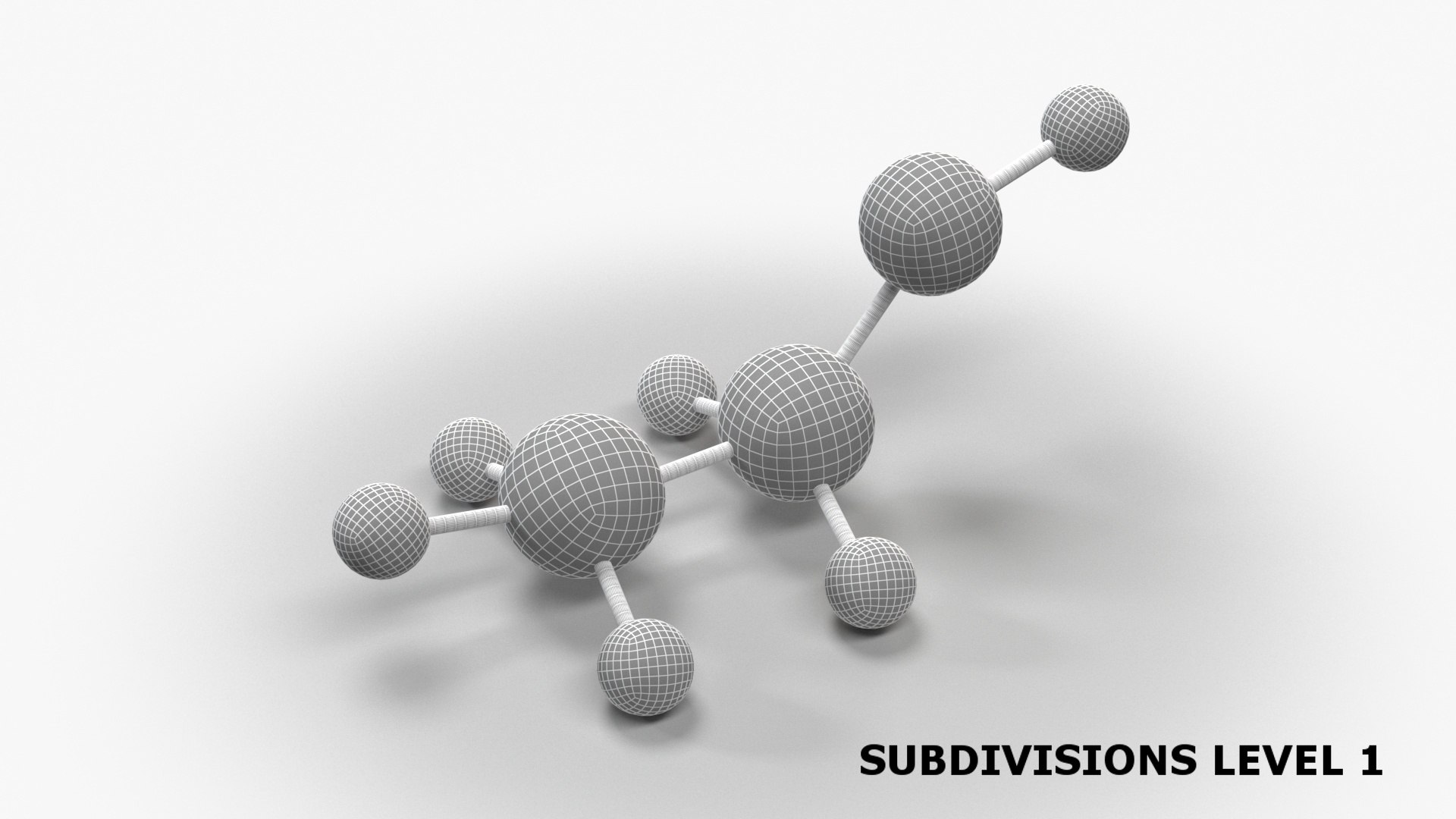3D Model Ethanol Molecular Model - TurboSquid 1721766