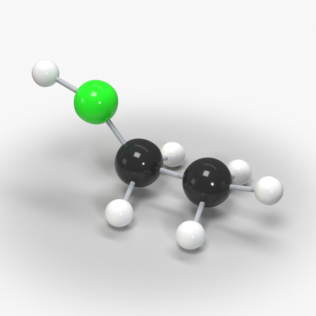 3D model Ethanol Molecular Model - TurboSquid 1721766