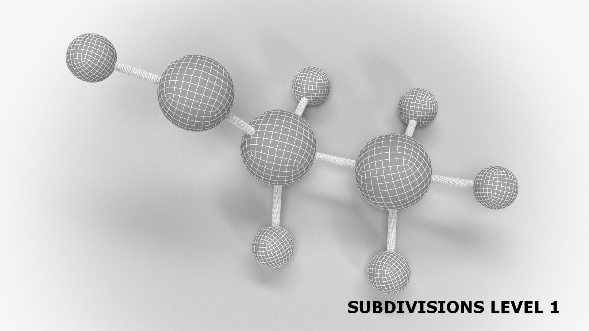 3D Model Ethanol Molecular Model - TurboSquid 1721766