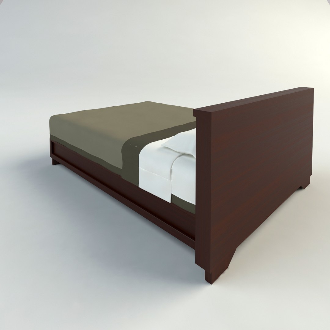 3d Model Wood Bed