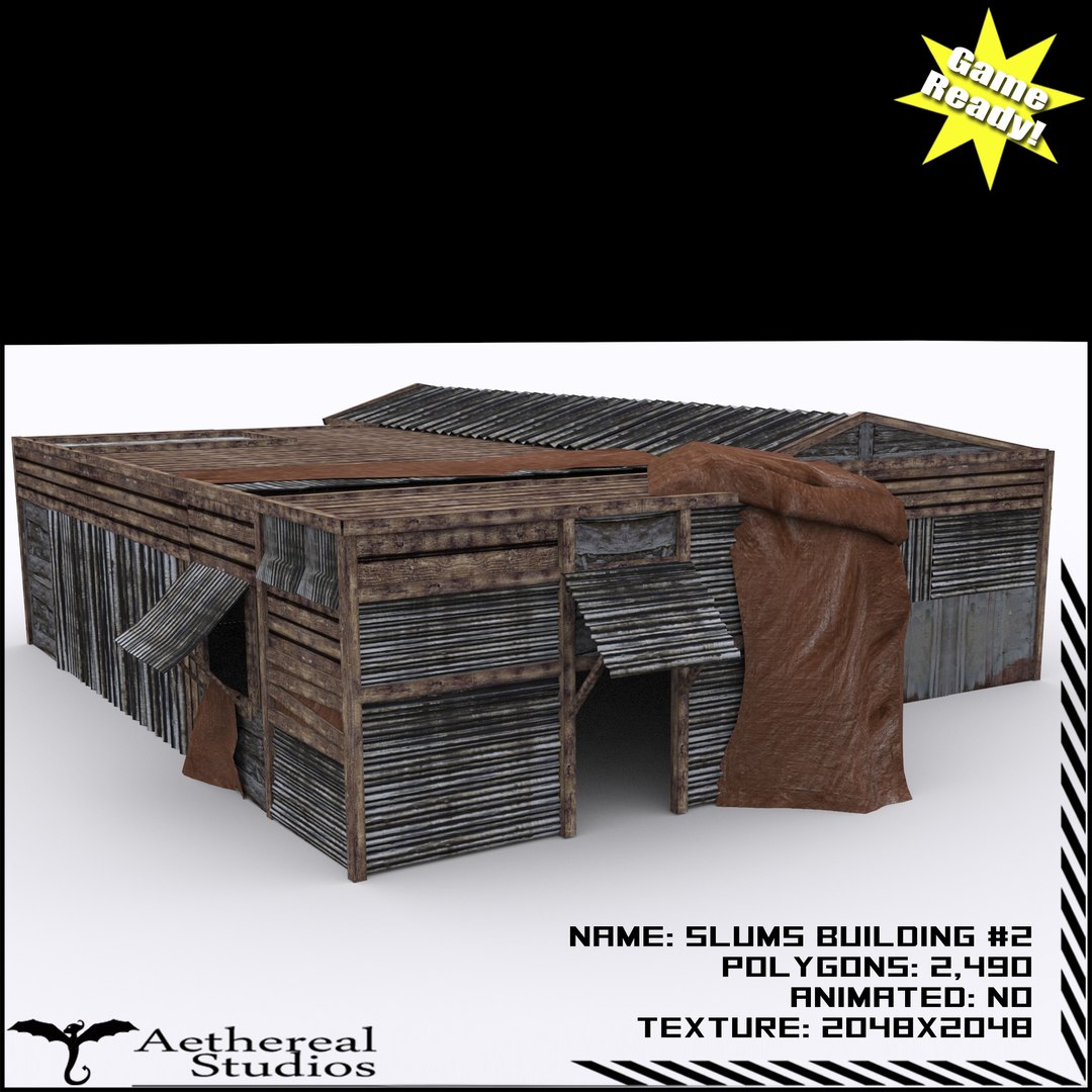 Slums Building 2 3d Fbx