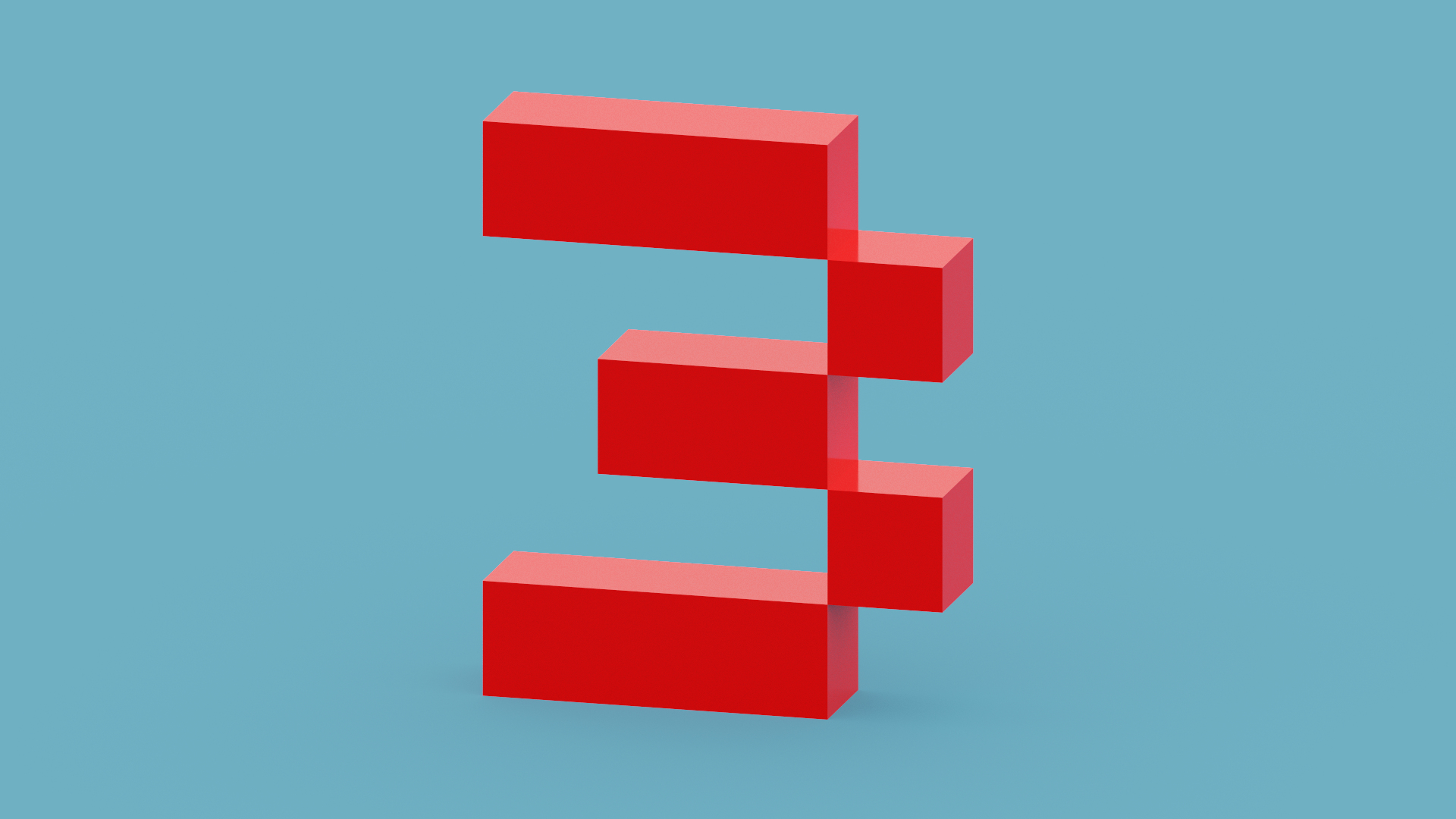 3D Voxel Number 3 - TurboSquid 1982856