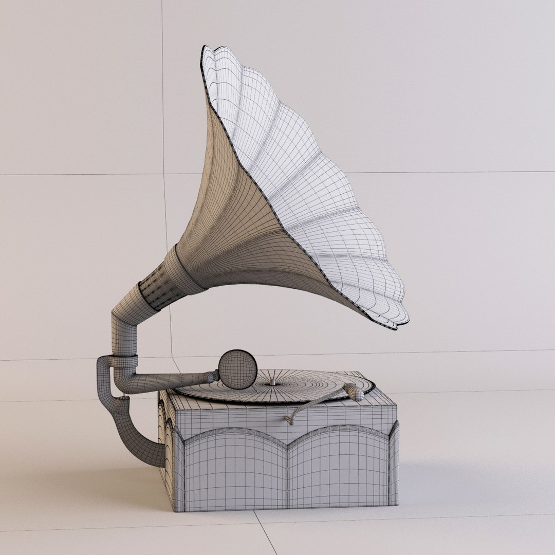 Phonograph Electronics Gramophone 3D Model - TurboSquid 1549339