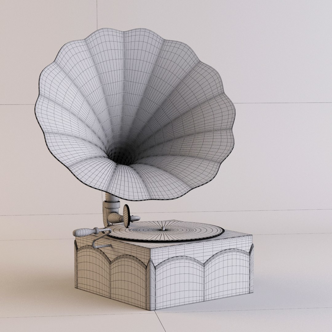 Phonograph Electronics Gramophone 3D Model - TurboSquid 1549339