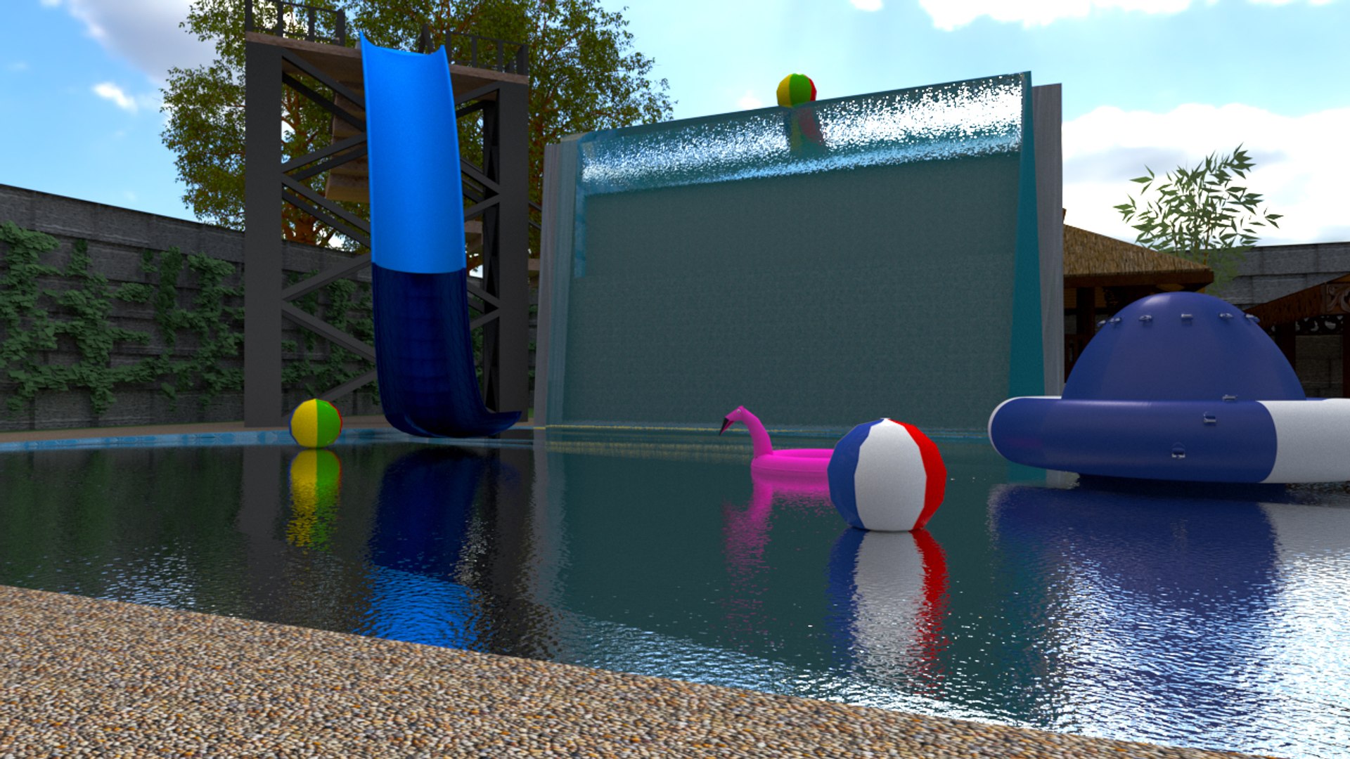 Resort 3D Model - TurboSquid 1327366