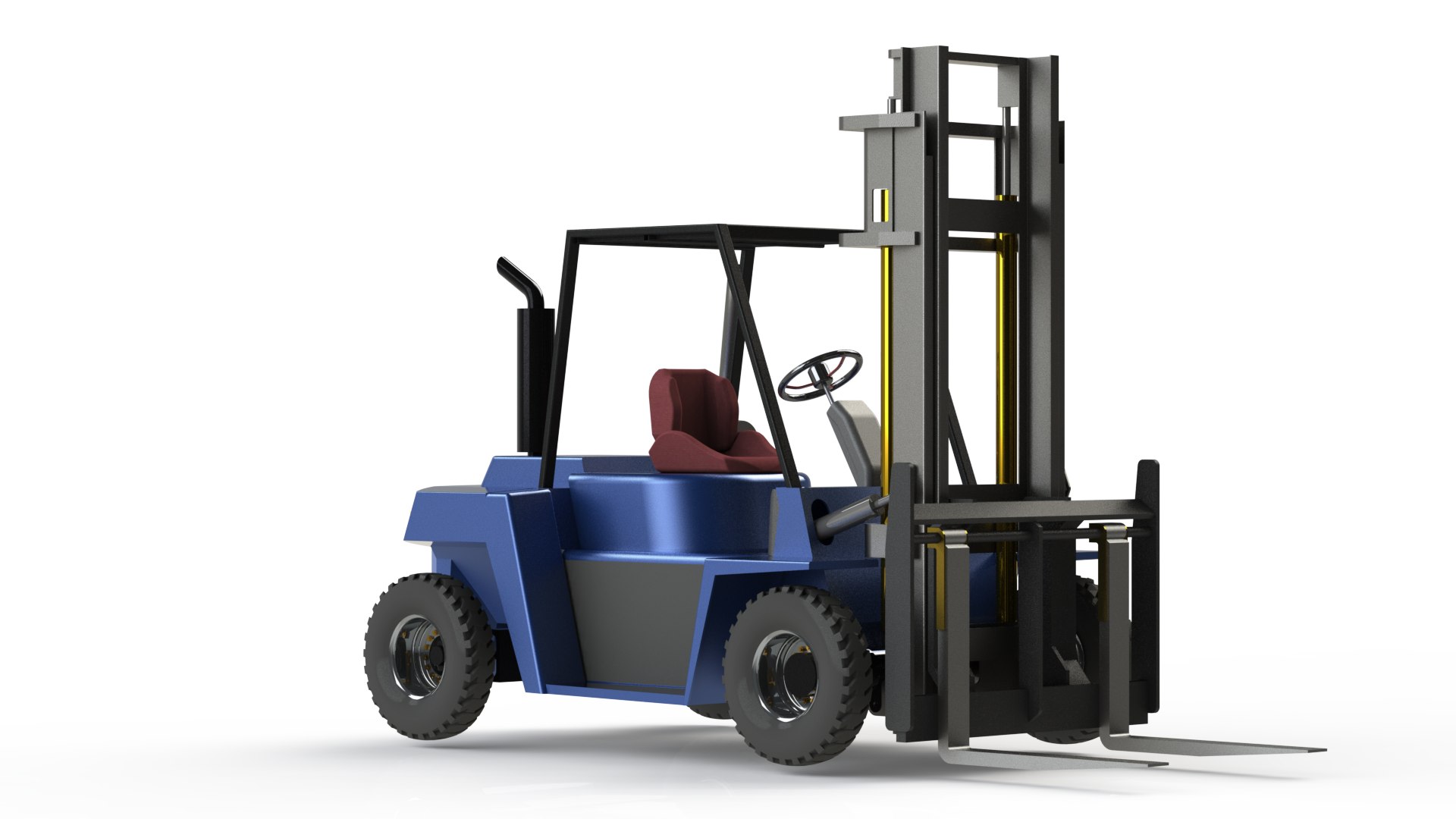 Forklift 3D Model - TurboSquid 2125486