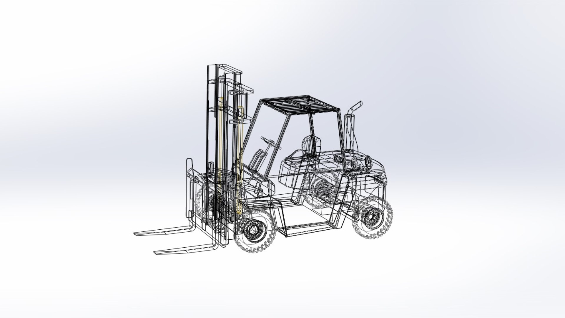 Forklift 3D Model - TurboSquid 2125486
