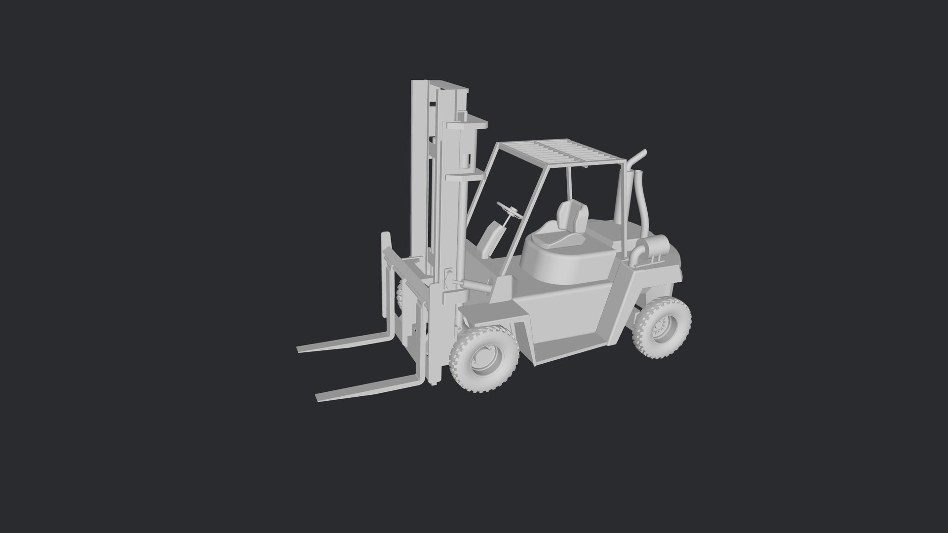 Forklift 3D Model - TurboSquid 2125486