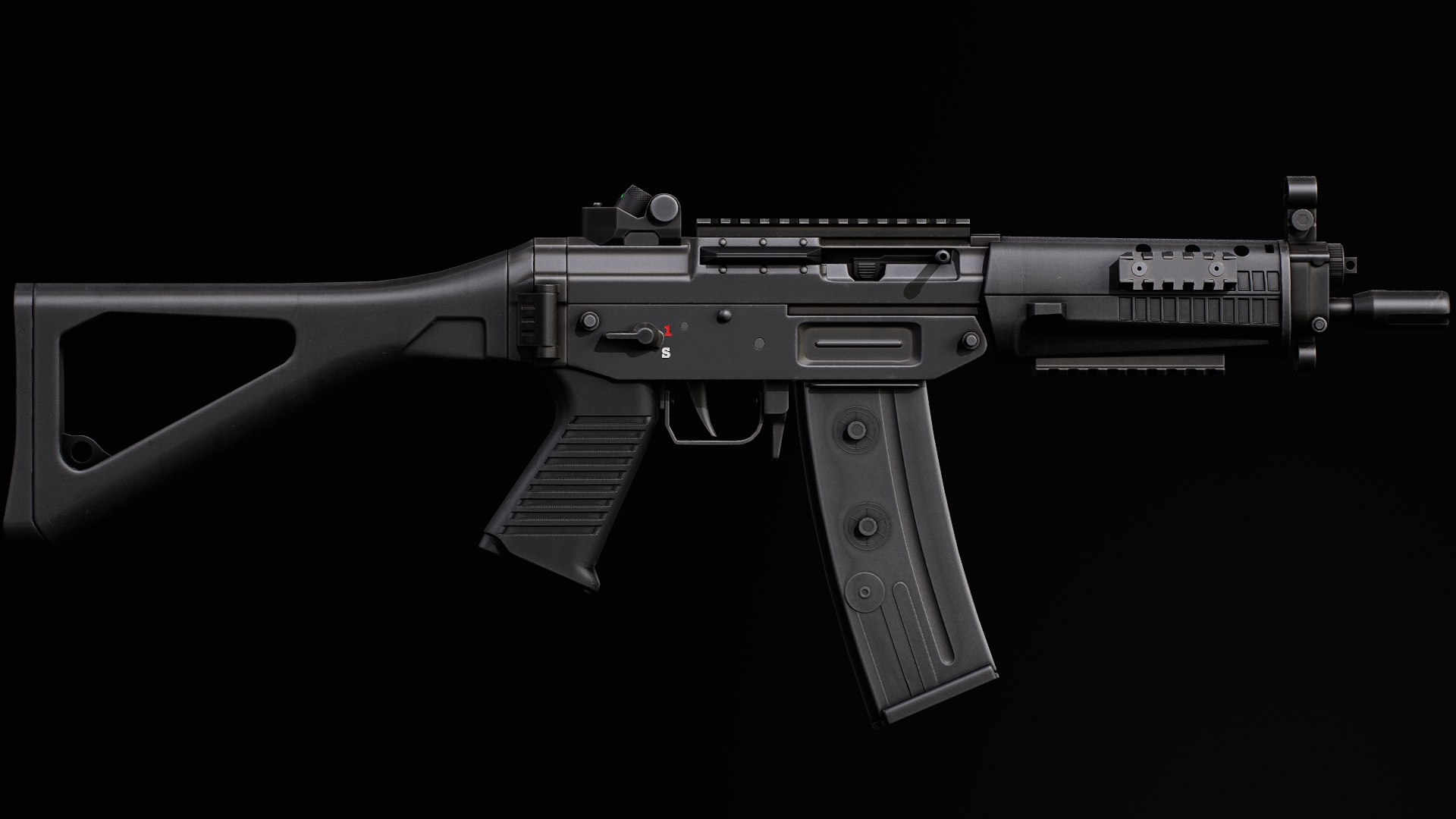 Sig Sg-552 Assault Rifle -Mobile Ready Low Poly 3D Model - TurboSquid ...