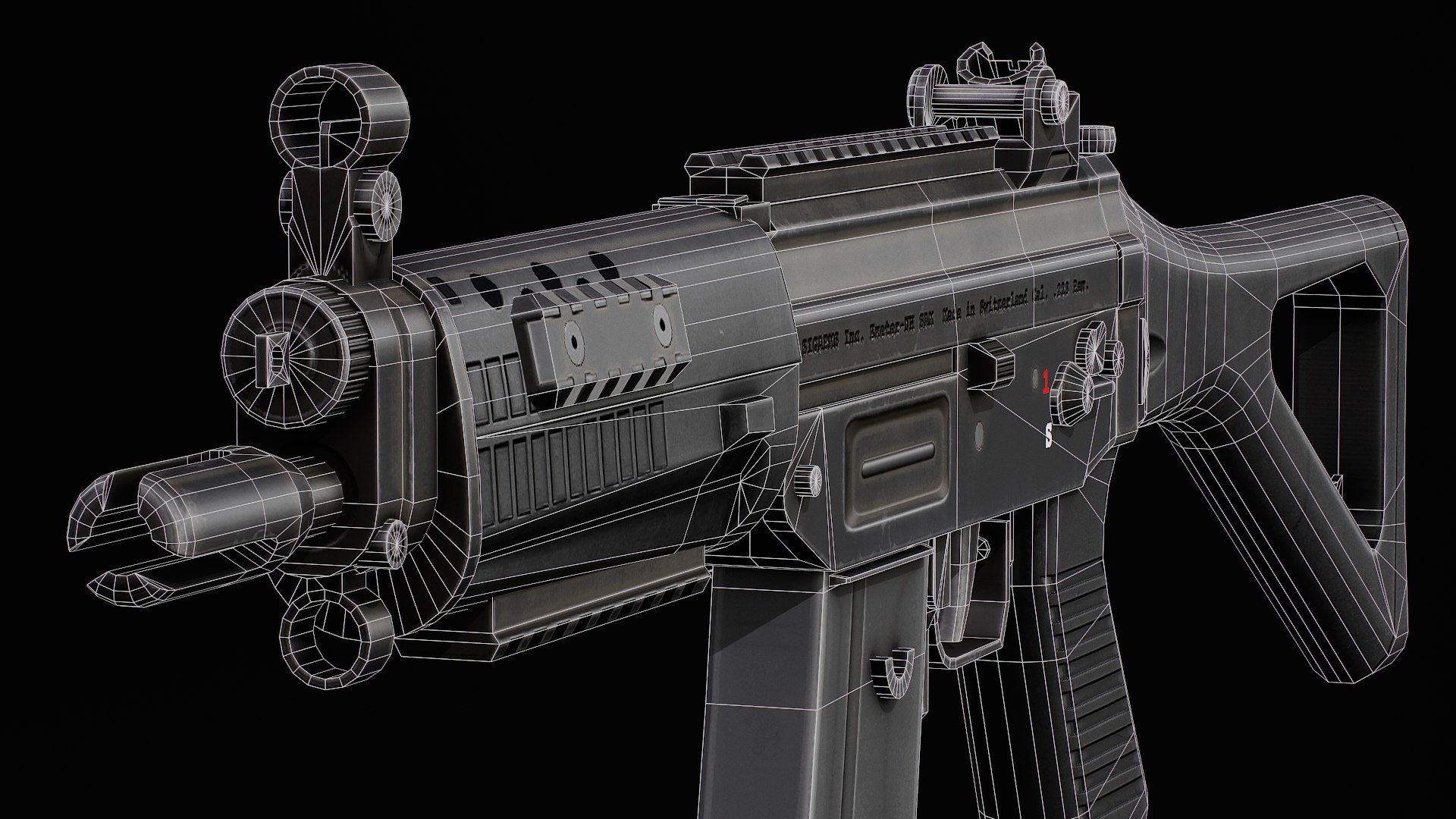 Sig Sg-552 Assault Rifle -Mobile Ready Low Poly 3D Model - TurboSquid 2283229