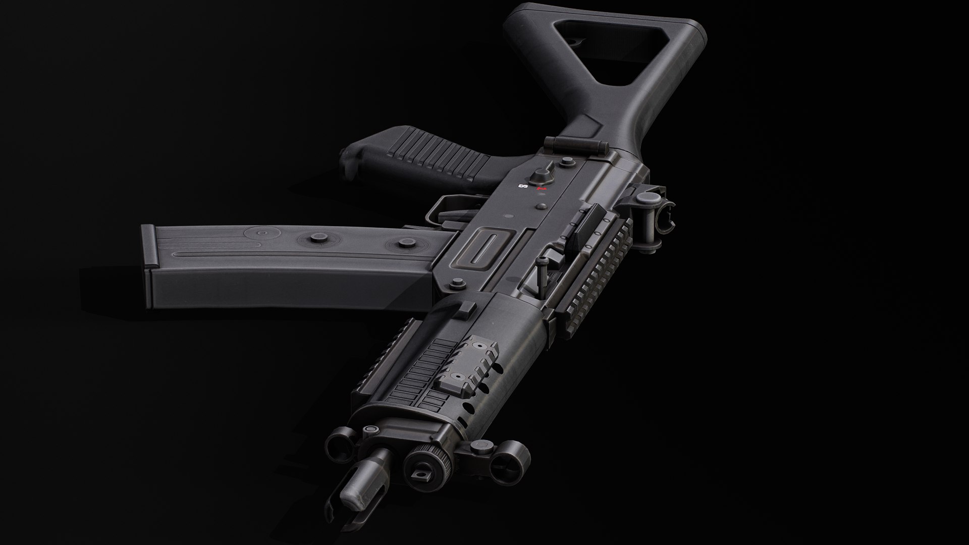 Sig Sg-552 Assault Rifle -Mobile Ready Low Poly 3D Model - TurboSquid 2283229