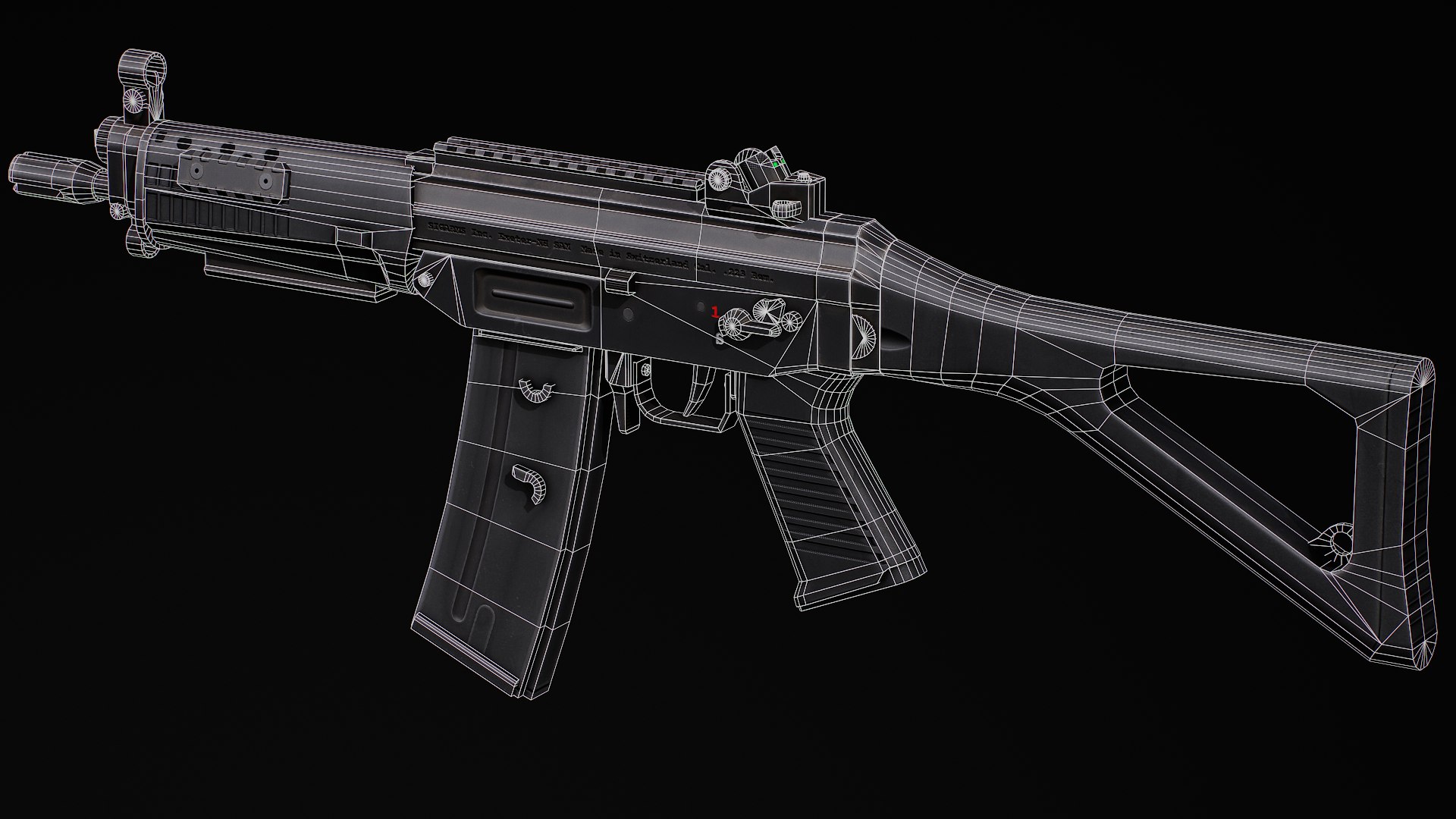 Sig Sg-552 Assault Rifle -Mobile Ready Low Poly 3D Model - TurboSquid ...