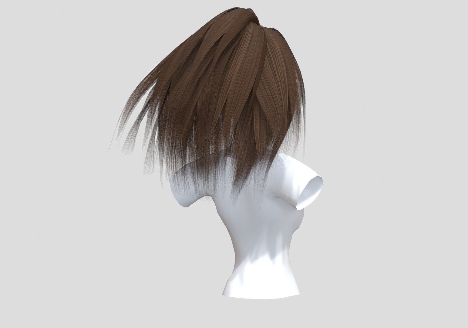 Long Female Hairstyle 3D Model - TurboSquid 1938112