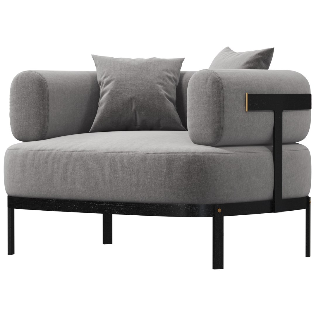 Baxter Belt Armchair 3D - TurboSquid 1450693