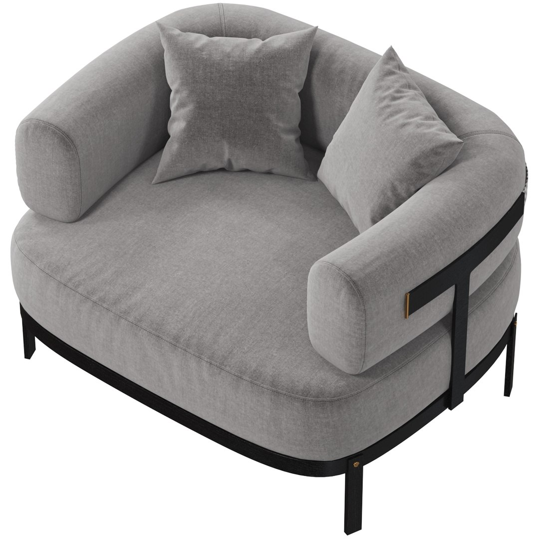 Baxter Belt Armchair 3D - TurboSquid 1450693